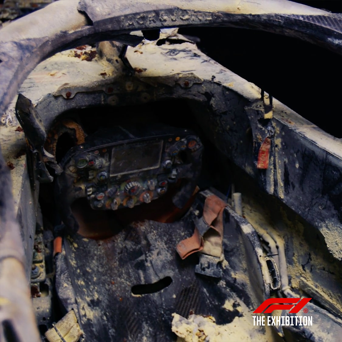 Remains of Grosjean's burned Haas to go on display at F1 exhibition ...